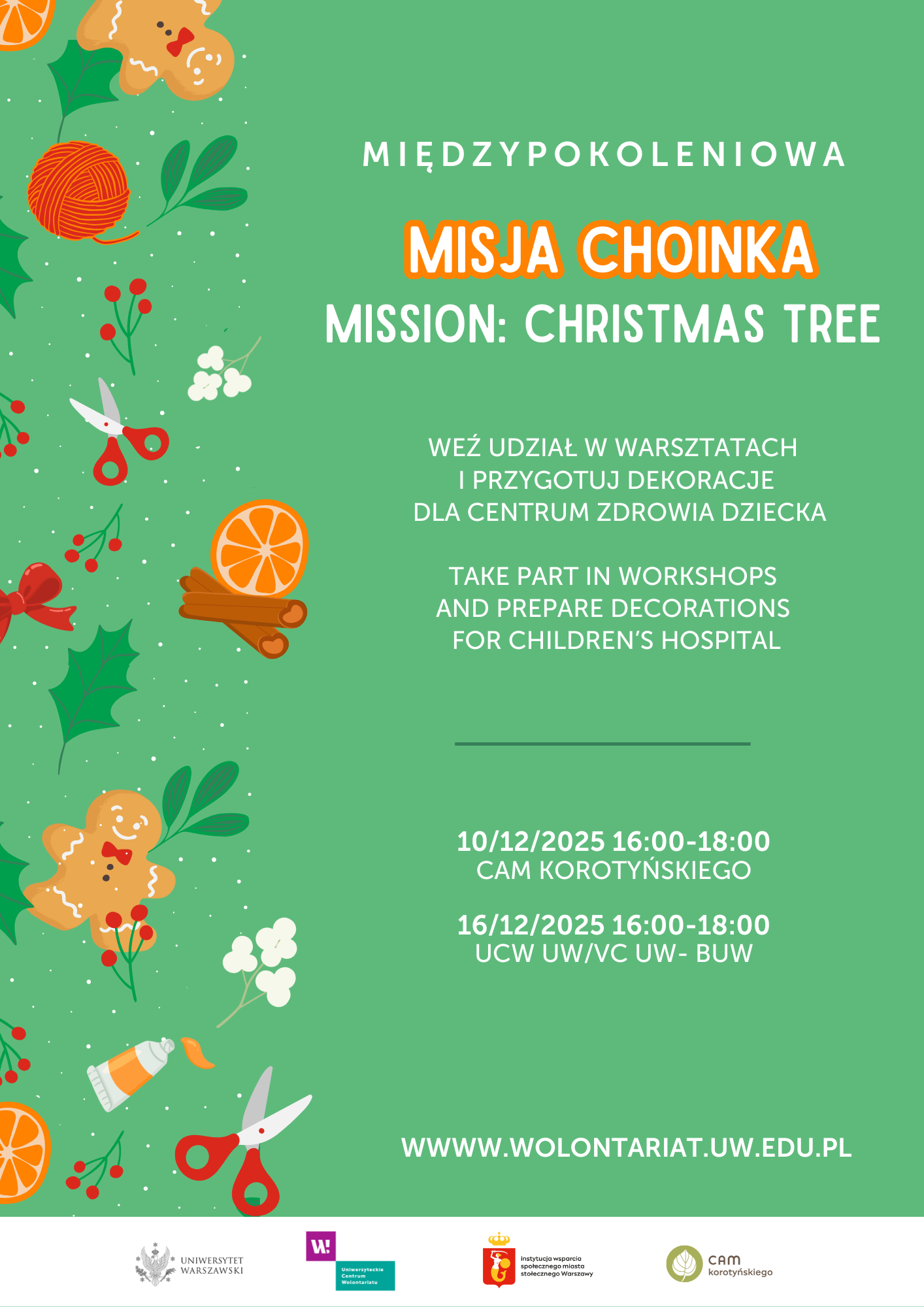 Mission: Christmas Tree 2025 – Uniwersyteckie Centrum Wolontariatu